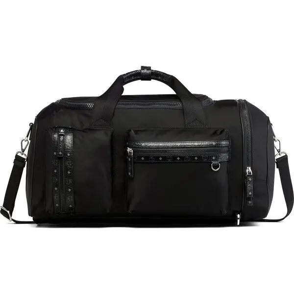 Mcm Ottomar Weekender Backpack In Econyl® And Leather - Black