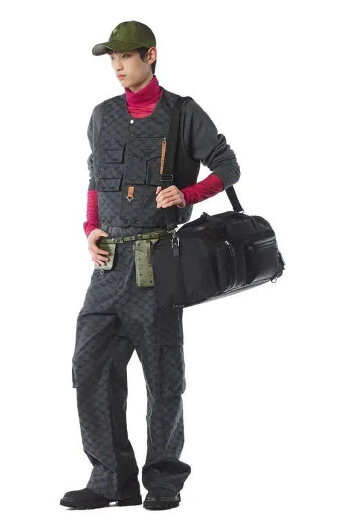 Mcm Ottomar Weekender Backpack In Econyl® And Leather - Black