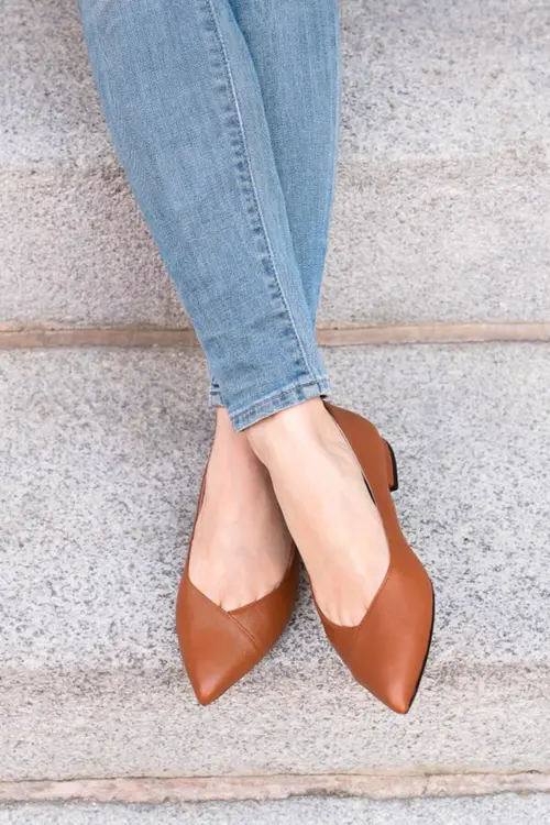 ALLY SHOES Forever Flat - Courageous Caramel Leather