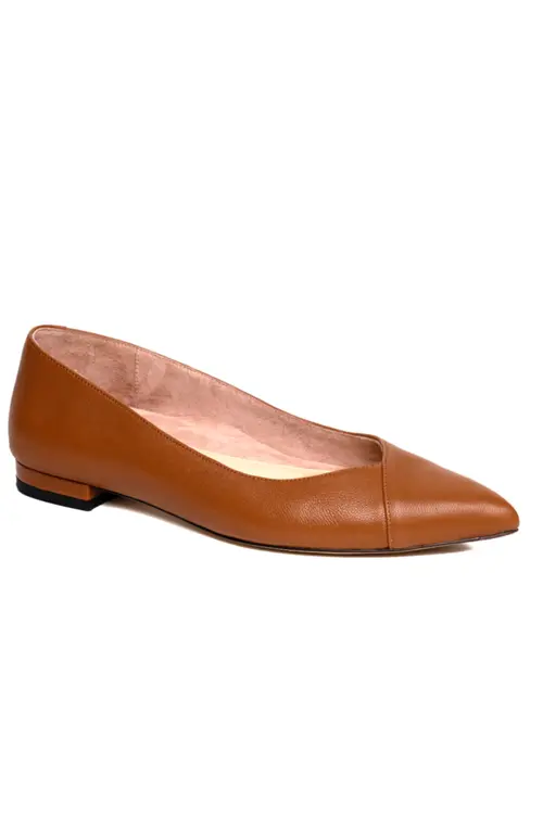 ALLY SHOES Forever Flat - Courageous Caramel Leather