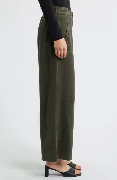 Wit & Wisdom Skyrise Patch Pocket Wide-leg Pants - Laurel Wreath