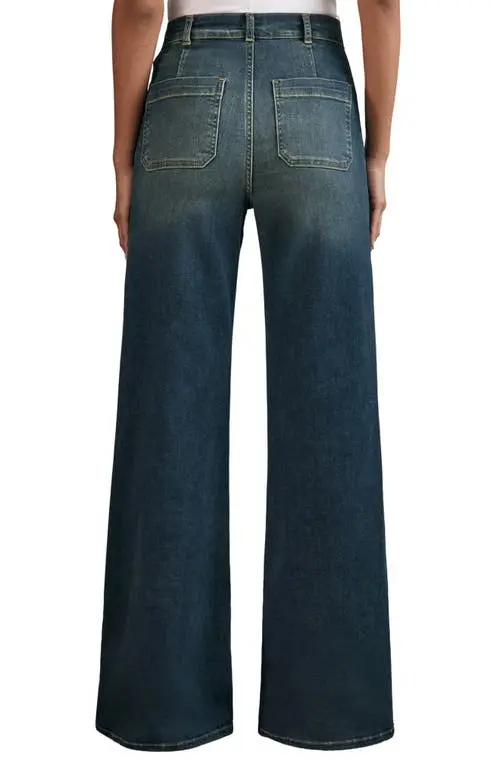 REISS Sakura Flare Jeans - Mid Blue