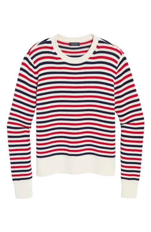 Vineyard Vines Stripe Cotton Roll Neck Sweater