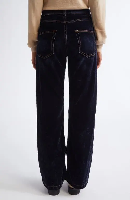 Eleventy Flocked Denim Flare Leg Jeans - 11 Blue