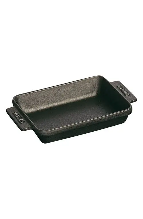 STAUB Enameled Cast Iron Baking Dish - Matte Black