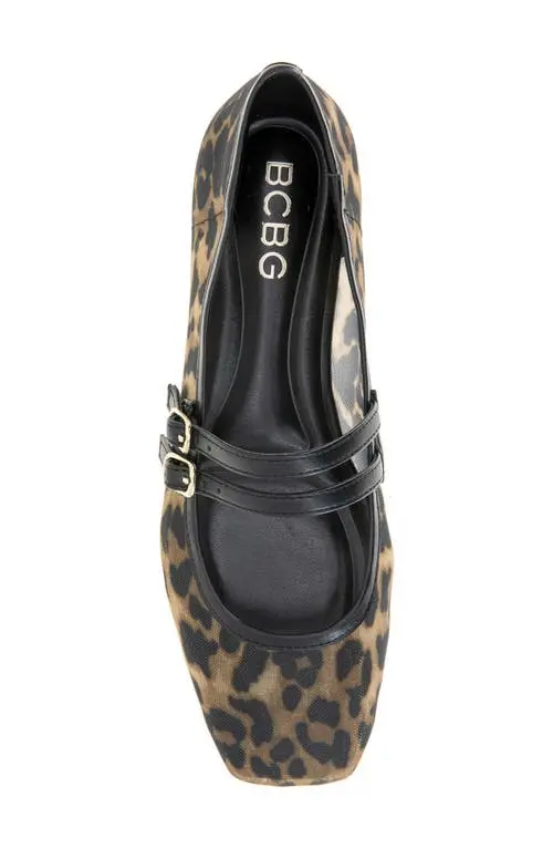 Bcbgmaxazria Harisa Mary Jane Flat - Cheetah Print