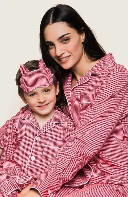 PETITE PLUME Houndstooth Cotton Pajamas