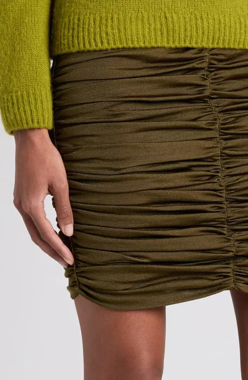 TOM FORD Ruched Silk-blend Miniskirt