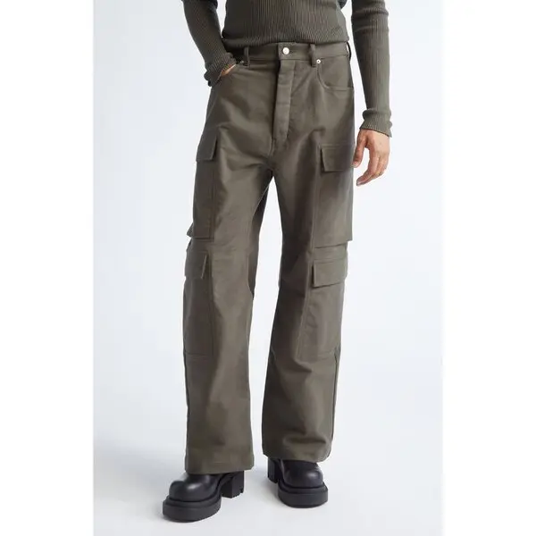 Rick Owens Wide-leg Cargo Jeans - Bosco