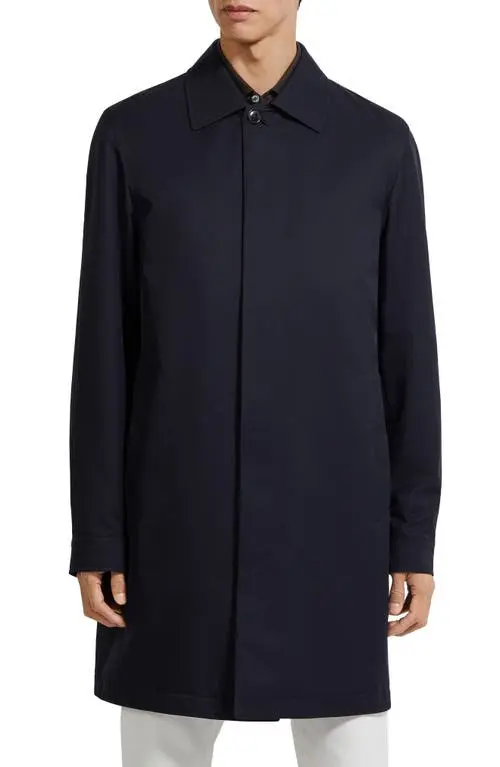 Zegna Water-repellent Microfiber Twill Raincoat