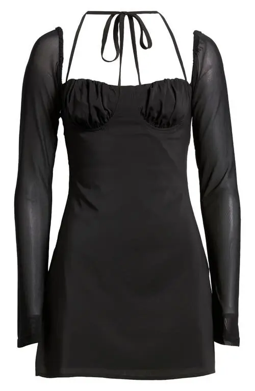 Princess Polly Dyer Underwire Long Sleeve Minidress