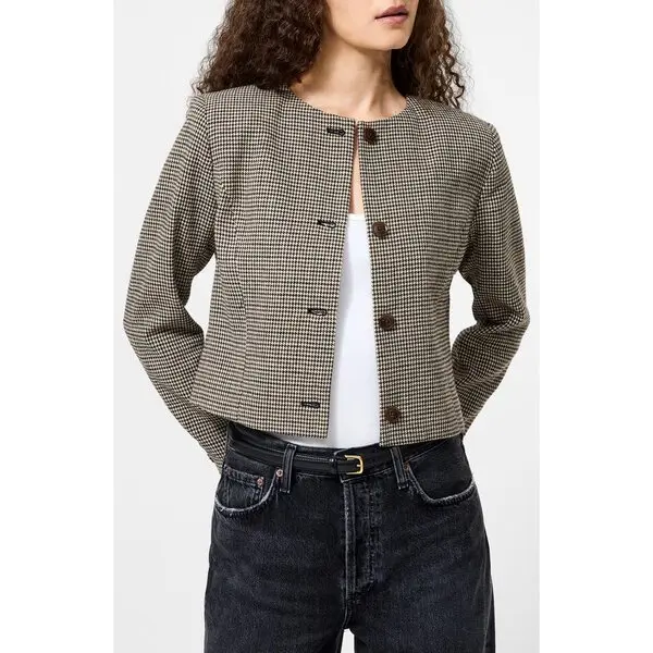 French Connection Houndstooth Check Jacket