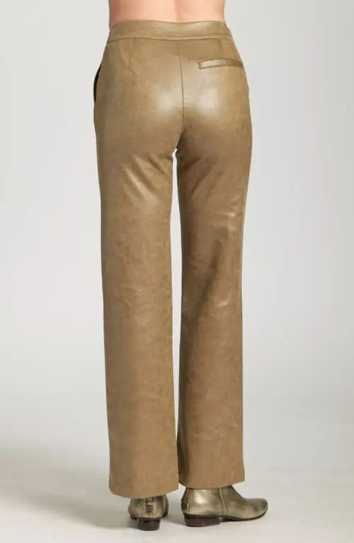 APNY Pintuck Wide-leg Pants - Olive