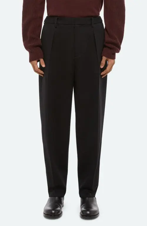 Helmut Lang Zoot Pleat Front Modern Trousers - Black