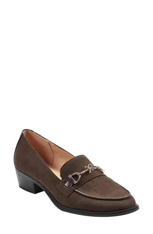 Bandolino Rummie Bit Loafer Pump - Dark Brown