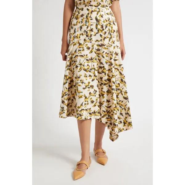 Ulla Johnson Annika High-waist Asymmetric Skirt - Lucent