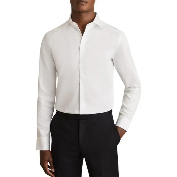 REISS Remote Slim Fit Cotton Button-up Shirt