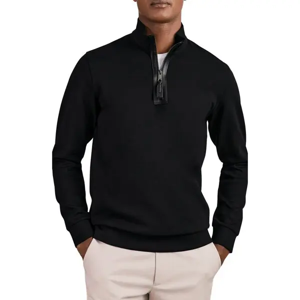 REISS Quarter Zip Top