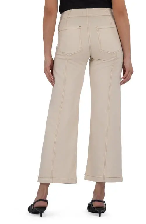 Kut From The Kloth Meg Seamed Wide-leg Ankle Pants