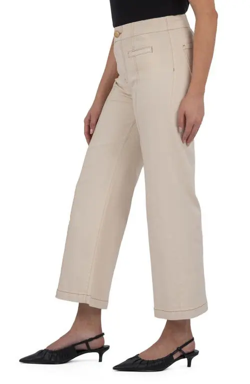 Kut From The Kloth Meg Seamed Wide-leg Ankle Pants