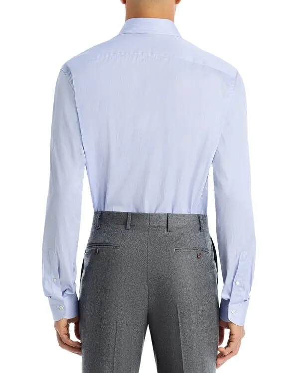 Canali Long Sleeve Button Front Shirt
