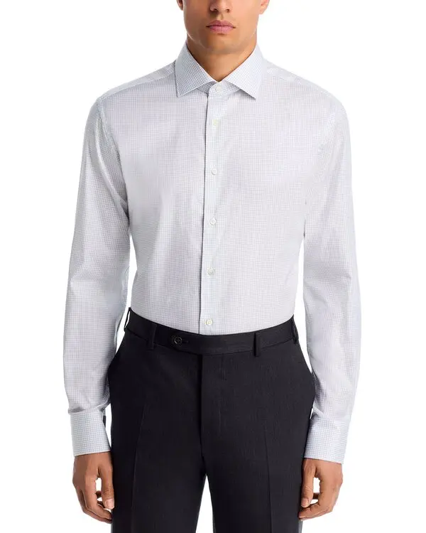 Canali Long Sleeve Button Front Shirt