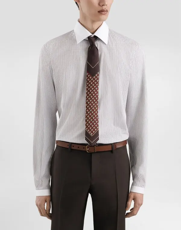 Dolce & Gabbana Micro-design And Logo Jacquard Tie - Multicolor