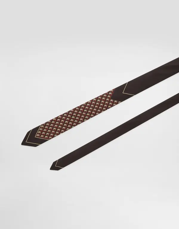 Dolce & Gabbana Micro-design And Logo Jacquard Tie - Multicolor