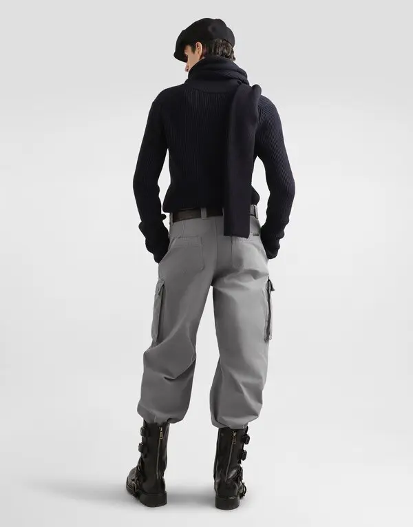 Dolce & Gabbana Turtleneck Zipped Pullover With Logo