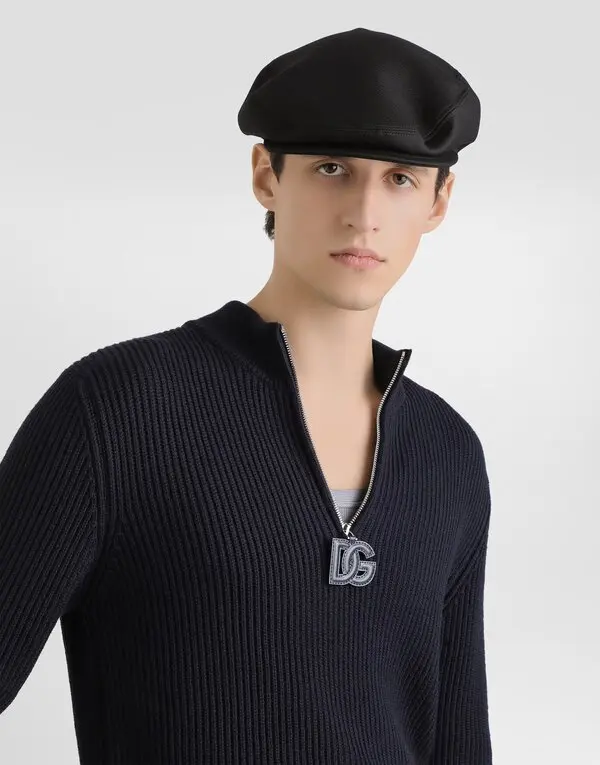 Dolce & Gabbana Turtleneck Zipped Pullover With Logo