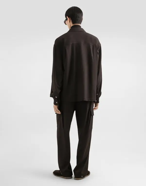 Dolce & Gabbana Mélange Wool Mat Shirt