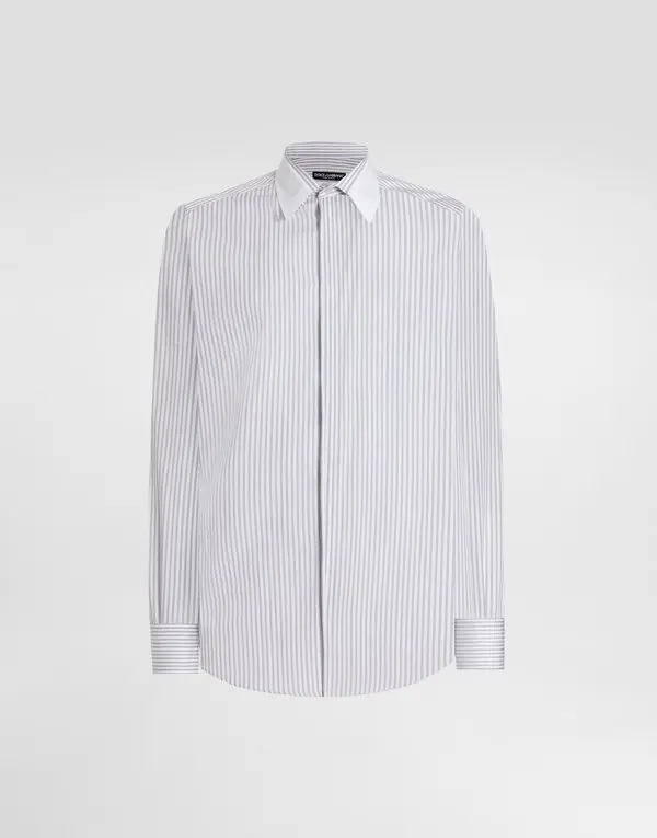 Dolce & Gabbana Striped Poplin Martini Shirt - Multicolor