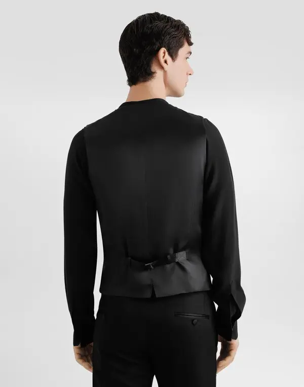 Dolce & Gabbana 3-piece Double-breasted Wool Gabardine Suit