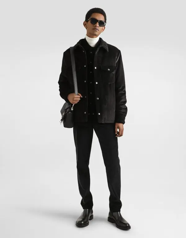 Dolce & Gabbana Cotton And Cashmere Regular Trousers