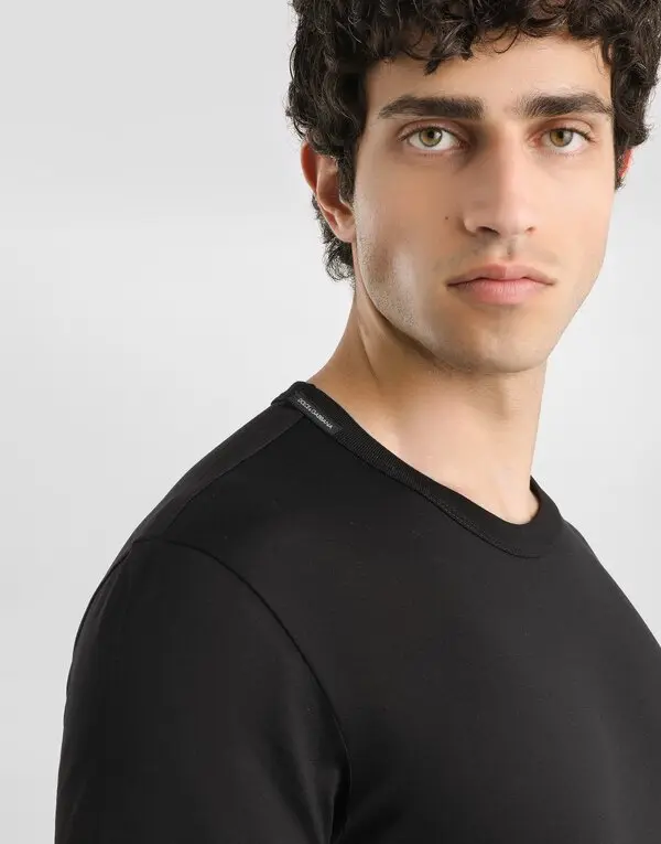 Dolce & Gabbana Cotton T-shirt With Heraldic Patch