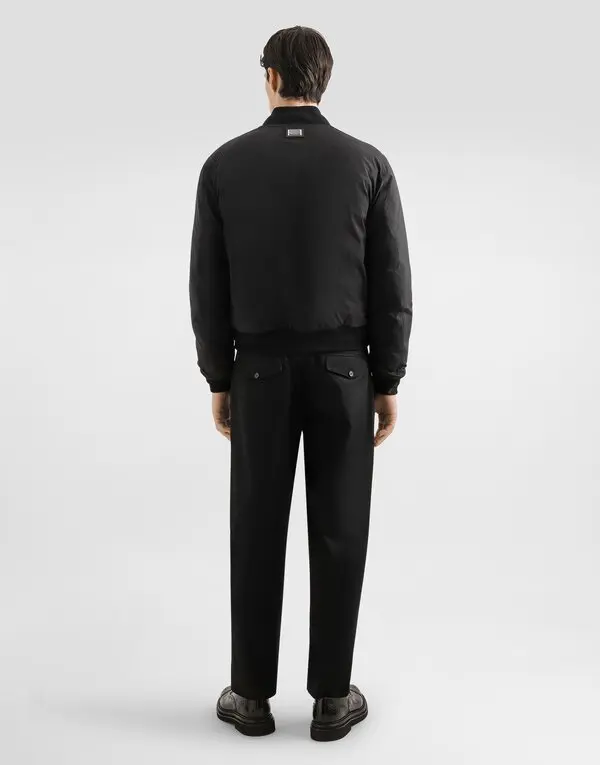 Dolce & Gabbana Padded Satin Jacket - Black