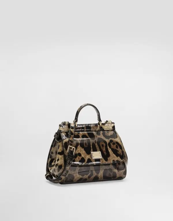 Dolce & Gabbana Printed Polished Calfskin Mini Sicily Bag - Print