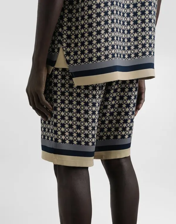 Dolce & Gabbana Printed Crêpe Marocain Bermuda Shorts - Print