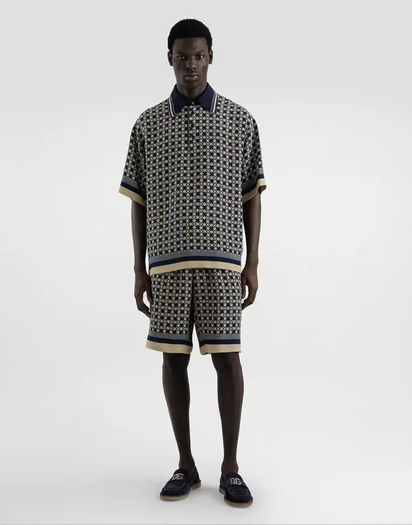 Dolce & Gabbana Printed Crêpe Marocain Bermuda Shorts - Print