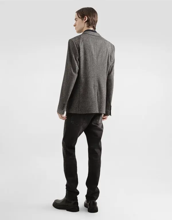 Dolce & Gabbana Fine-gauge Wool Polo Shirt - Blue