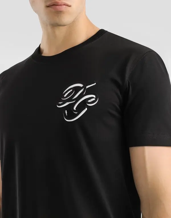 Dolce & Gabbana Cotton T-shirt With Embroidery