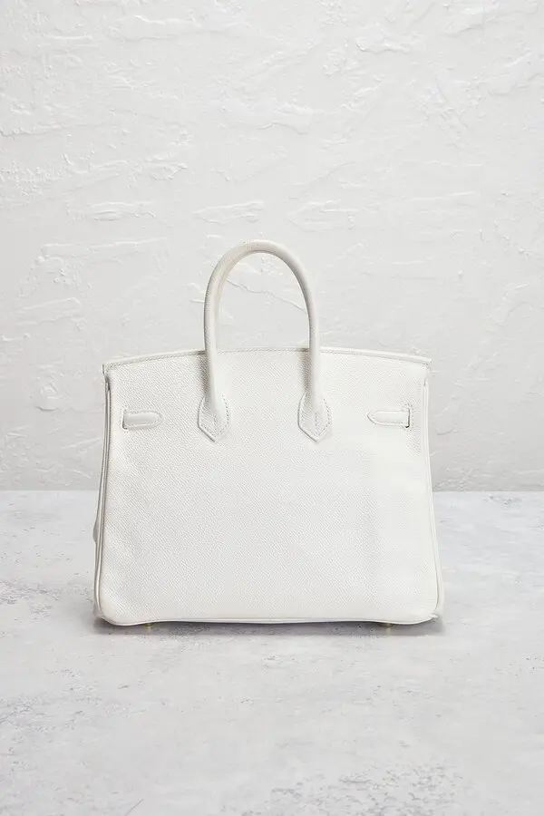 Hermès Epsom Birkin 25 Handbag - White