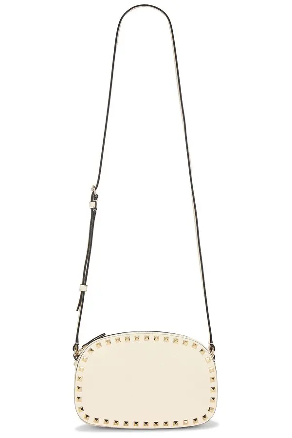 Valentino Garavani Rockstud Camera Case Bag - Light Ivory