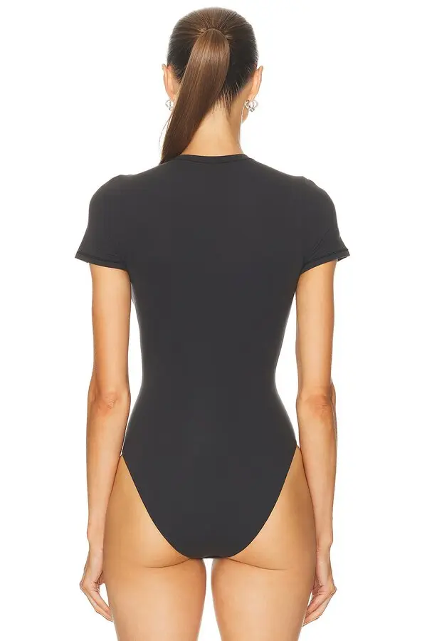 SKIMS Fits Everybody T-shirt Bodysuit - Onyx
