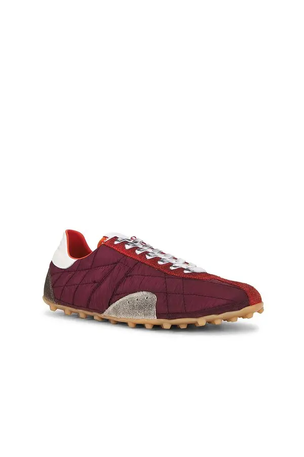 MAISON MARGIELA Sprinters Low-top Sneakers - Oxblood  White  & Grey