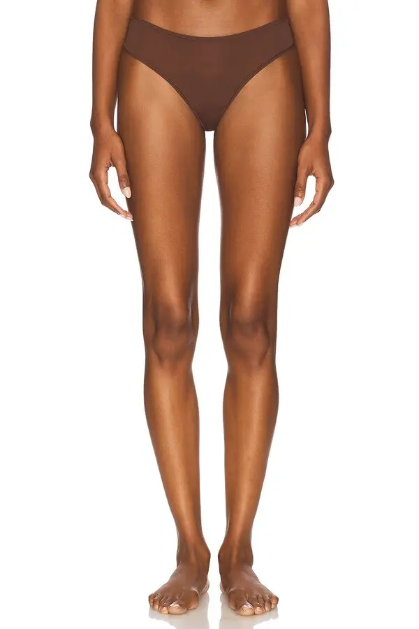 SKIMS Fits Everybody Cheeky Brief In Chocolate - Cocoa