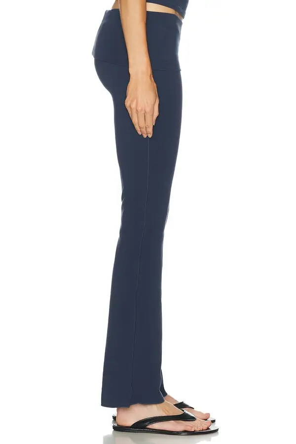 SKIMS Cotton Jersey Foldover Pant - Navy