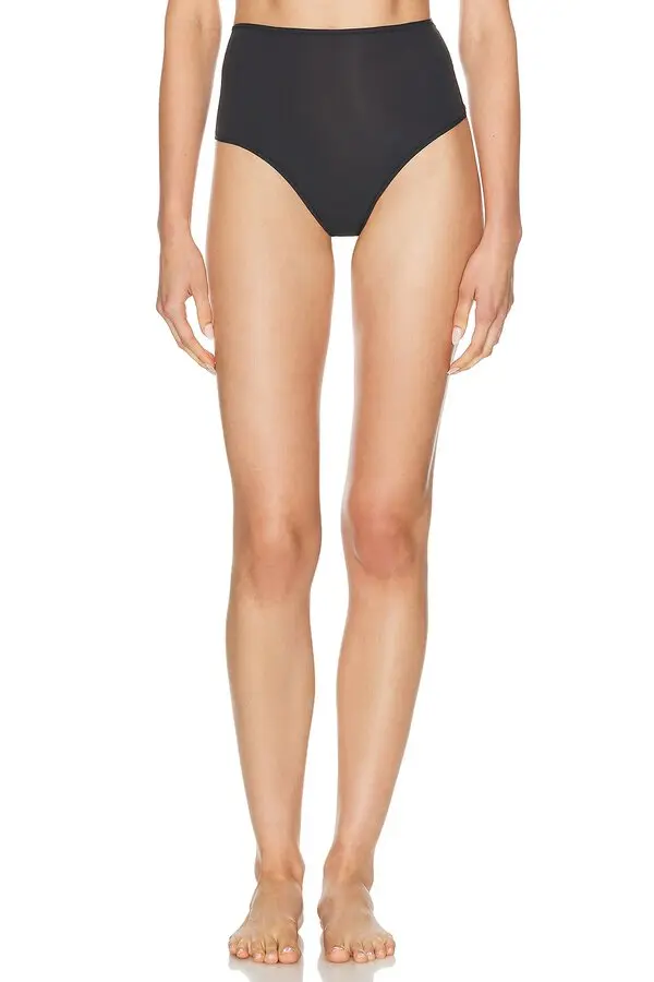 SKIMS Fits Everybody High Waisted Thong In Black - Onyx