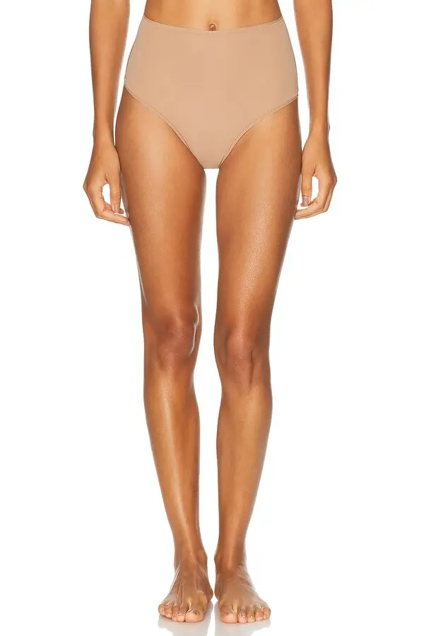 SKIMS Fits Everybody High Waisted Thong In Black - Sienna