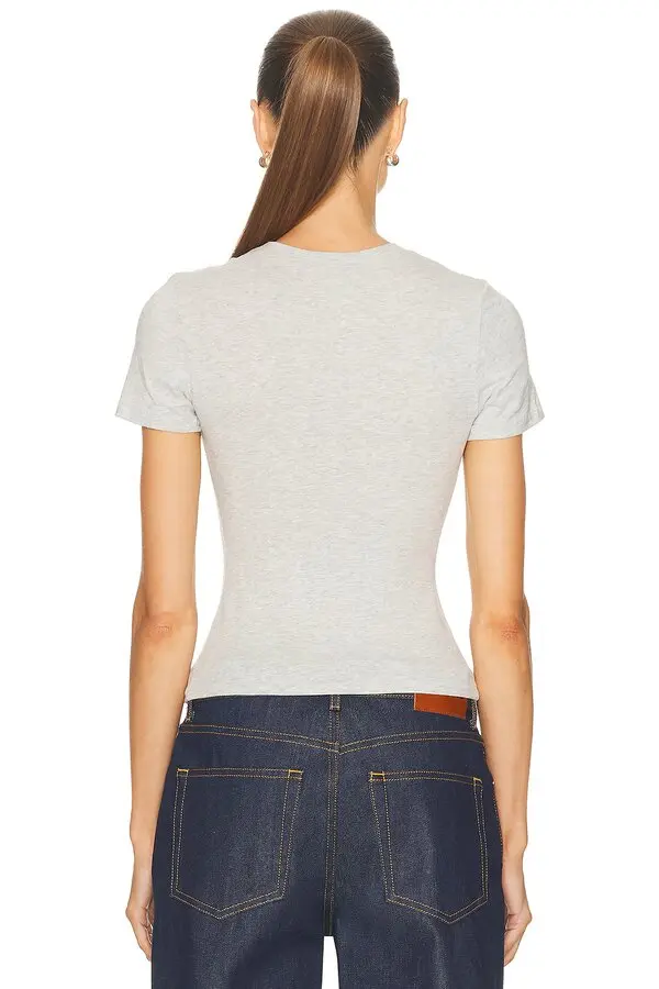 SKIMS Cotton Jersey T-shirt - Light Heather Grey